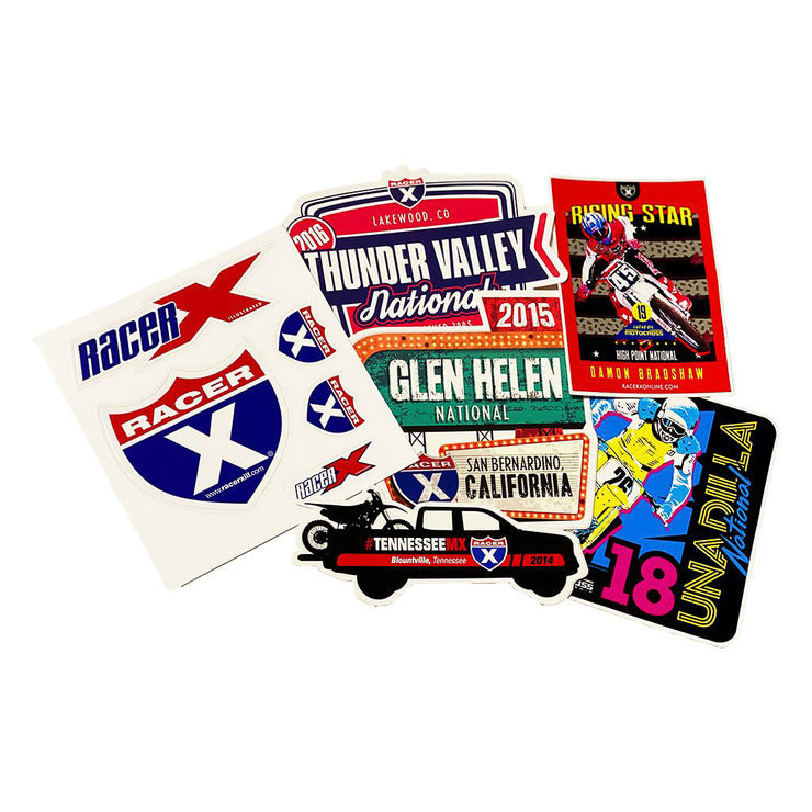 Racer X Brand Motocross Lifestyle Sticker Pack